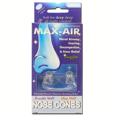 MAX-AIR NOSE CONES - SIZE SMALL, CLEAR - Nose Cones